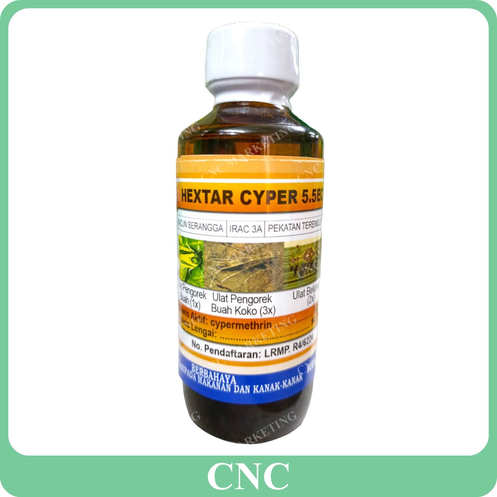 100ML Hextar Cyper 5.5EC Cypermethrin 5.5% Pyrethoroid Racun Serangga ...