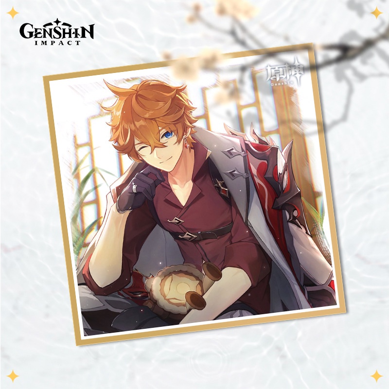 Genshin Impact Colored Paper Collection Card Scaramouche Zhongli Nilou ...