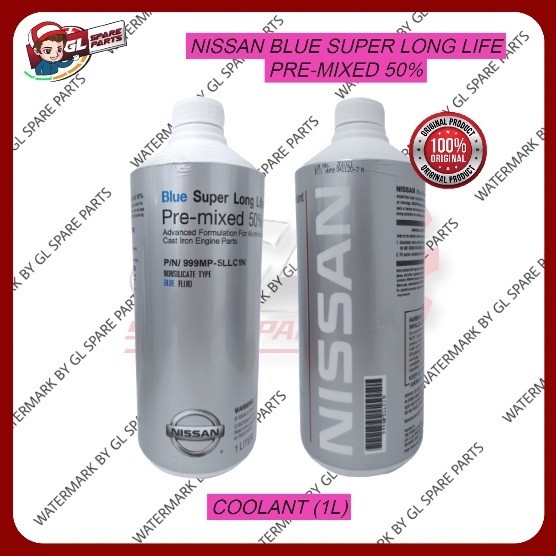 100% ORIGINAL NISSAN BLUE COOLANT SUPER LONG LIFE PRE-MIXED 50% (1LITRE ...