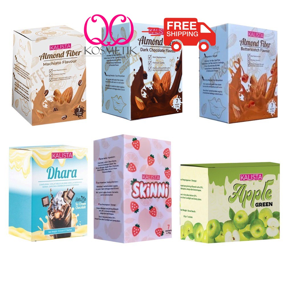KALISTA Burn Ice Tea Almond Fiber Skinni Apple Green Dhara Dark ...