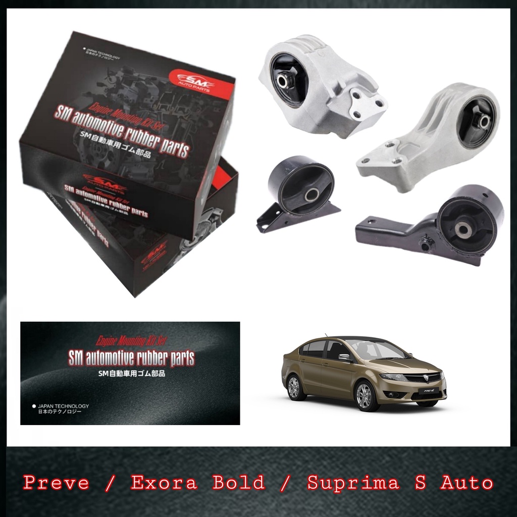 SM Engine Mounting Set - Proton Preve Exora Bold Suprima S Auto ...