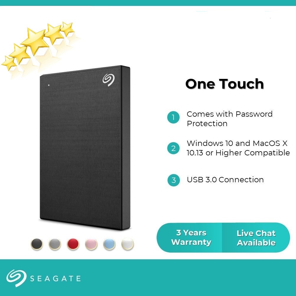 Seagate One Touch with Password Portable Storage with Password ...