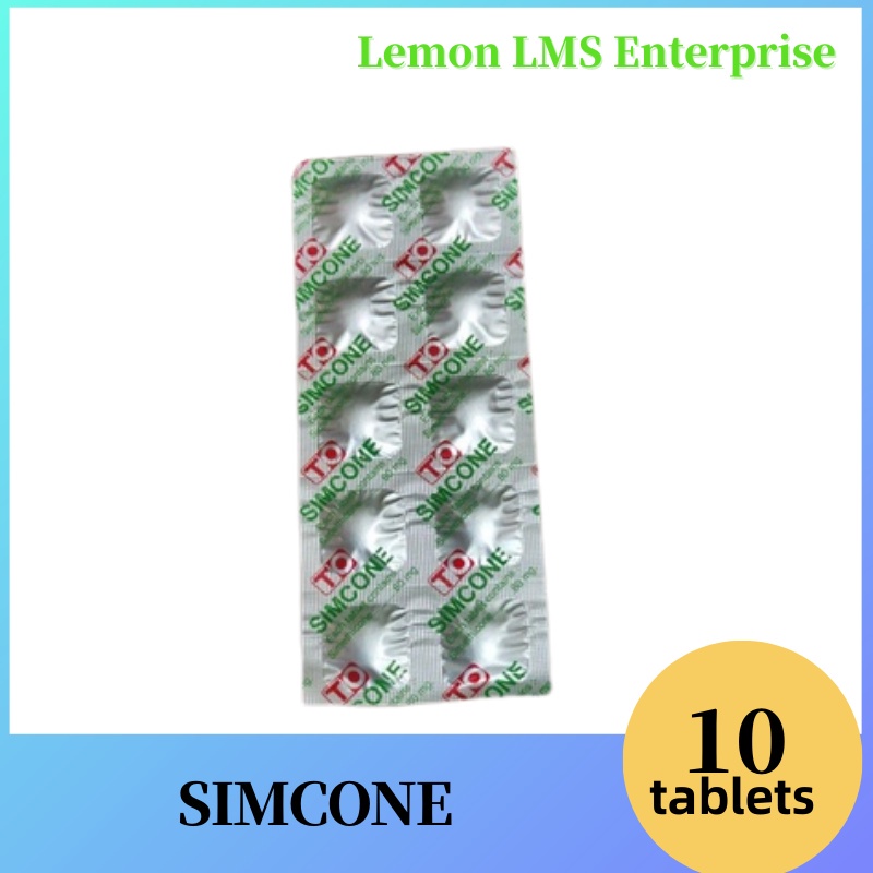 SIMCONE SIMETHICONE 80MG CHEWABLE 10 TABLETS | Shopee Malaysia