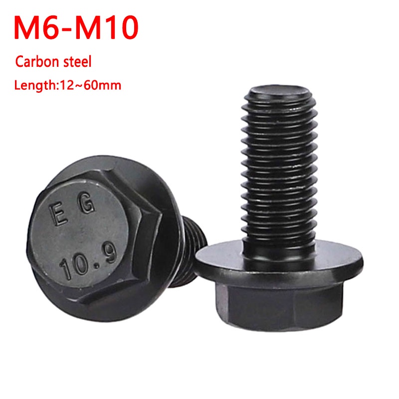 High Tensile Grade 10.9 Hex Head Flange Screws Frame Hex Head Bolts M5 ...