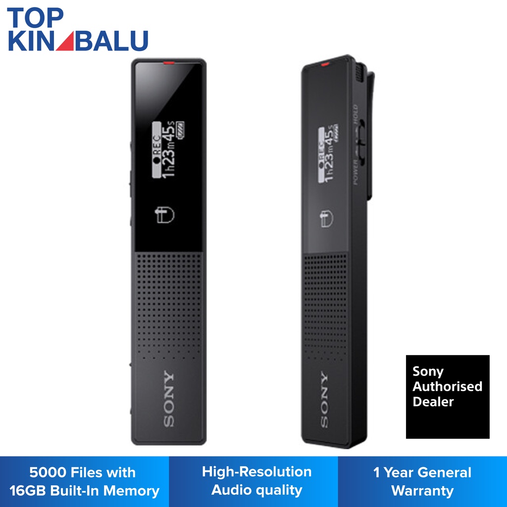 SONY ICD-TX660 DIGITAL VOICE DECORDER TX SERIES (BLACK) | Shopee Malaysia