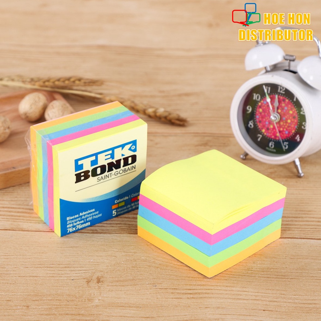 Memo Cube 3 x 3 inch 400 Sheets Adhesive Note Patch Sticker Sticky Note ...