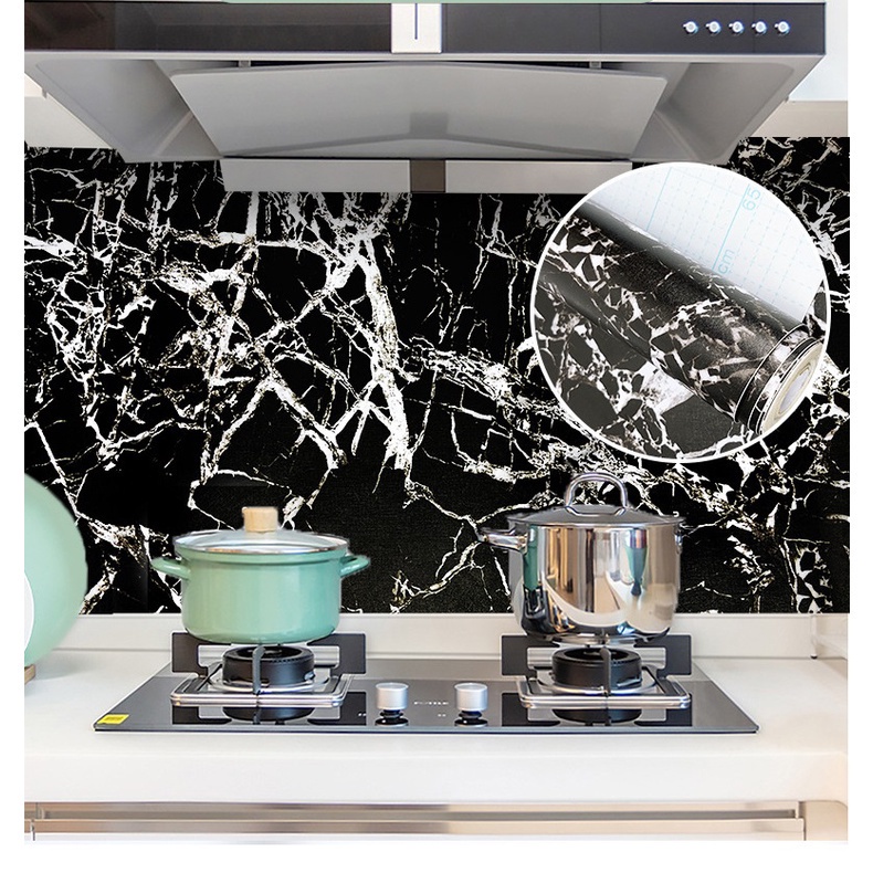 KYK Jubin Marble sticker Marbel wallpaper wallsticker kitchen Cabinet ...