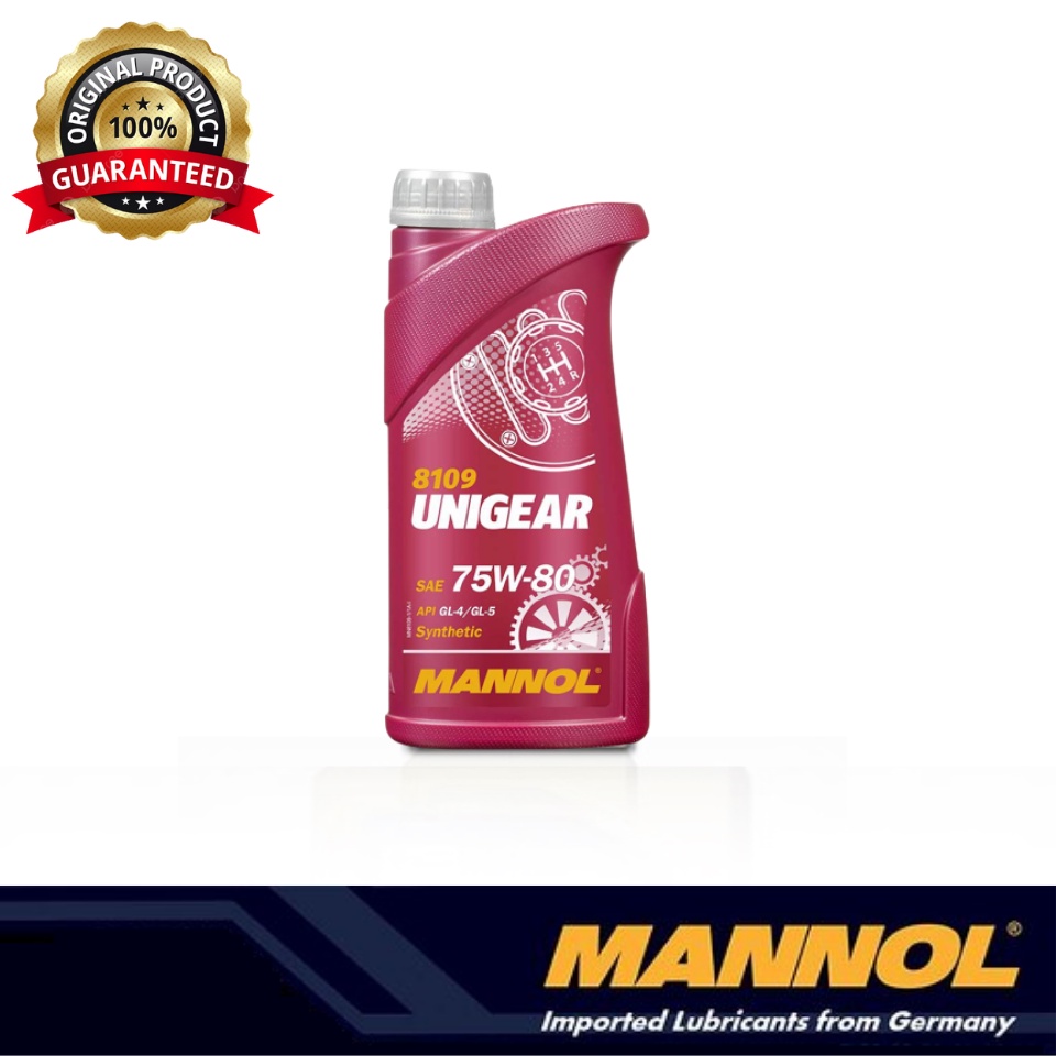 💯Original MN8109-1 Mannol Manual Gear Oil UNIGEAR SAE 75W80 ...