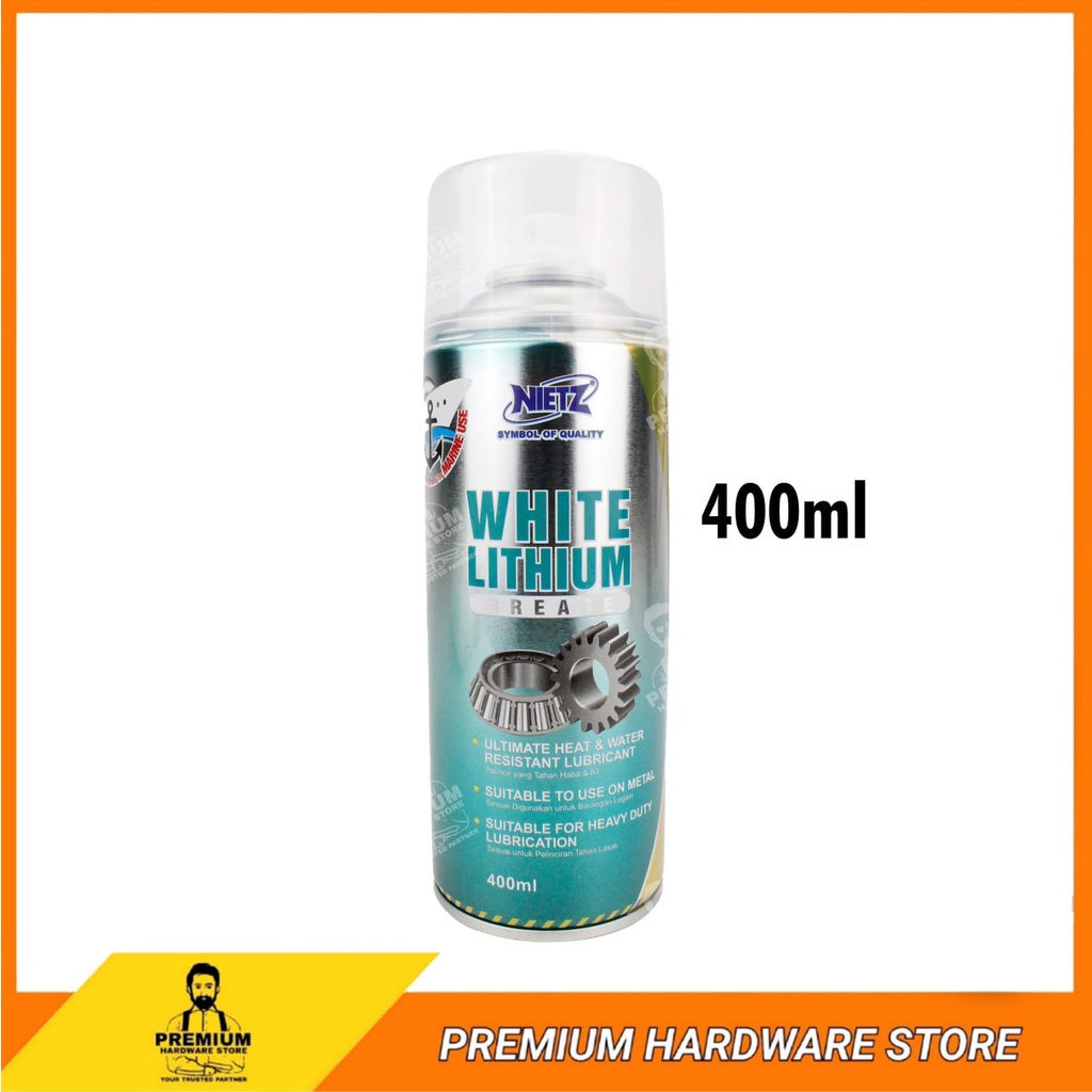 AEROSOL & SPRAY WHITE LITHIUM GREASE / MINYAK PELINCIR UNTUK MESIN PART ...