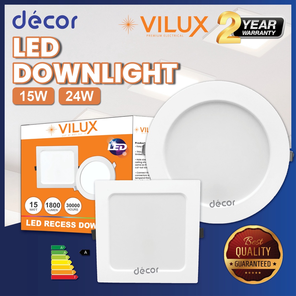 [GRADE A] LED Downlight 15W 24W 4Inch 6Inch Round Square Ultra Slim ...