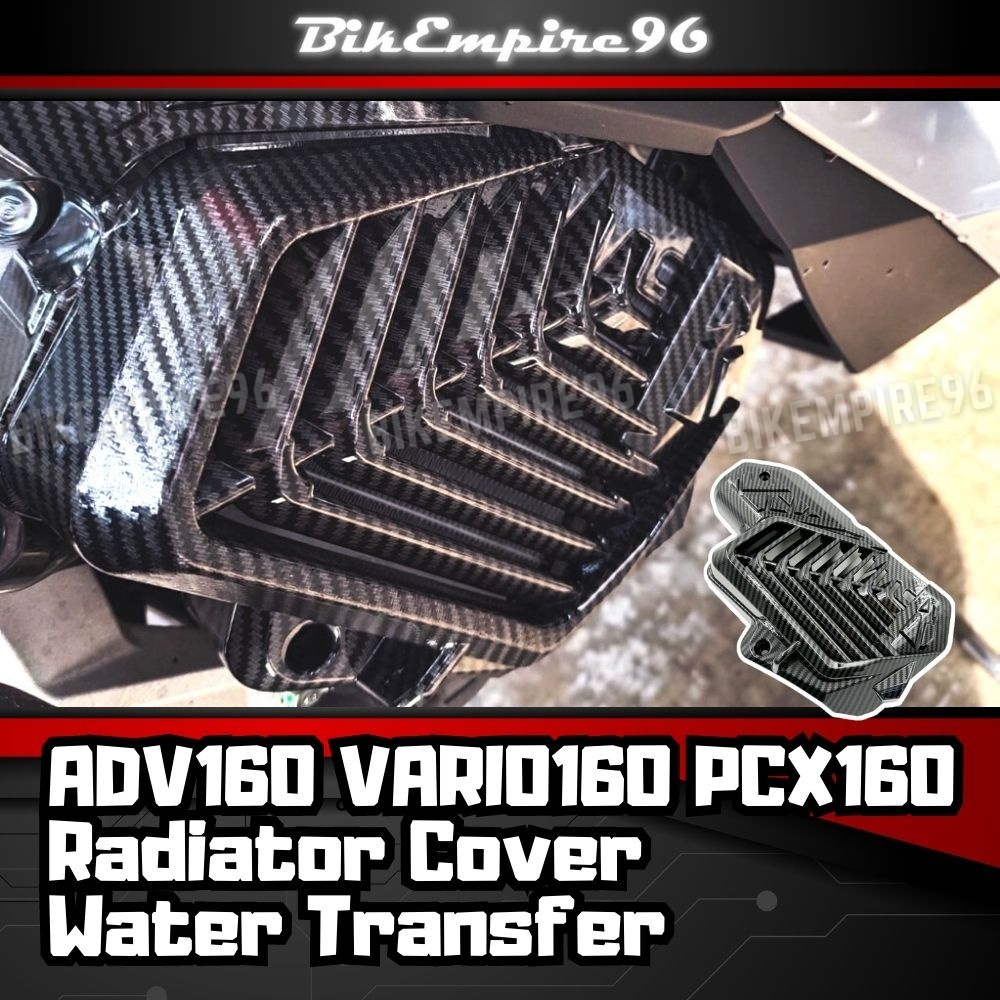 Honda ADV160 VARIO160 PCX160 Radiator Cover Water Transfer Carbon ...