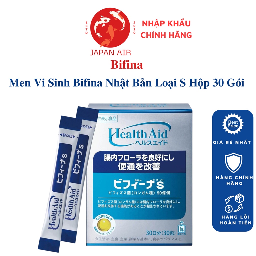 Japanese Bifina Probiotics Type S Box of 30 Packets - Improves ...