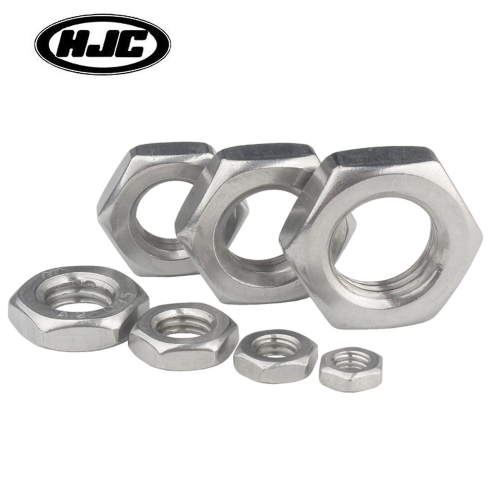 Fast Straw] Stainless Steel Hex Thin Nut Flat Nut M3M4M5M6M8-M30 ...