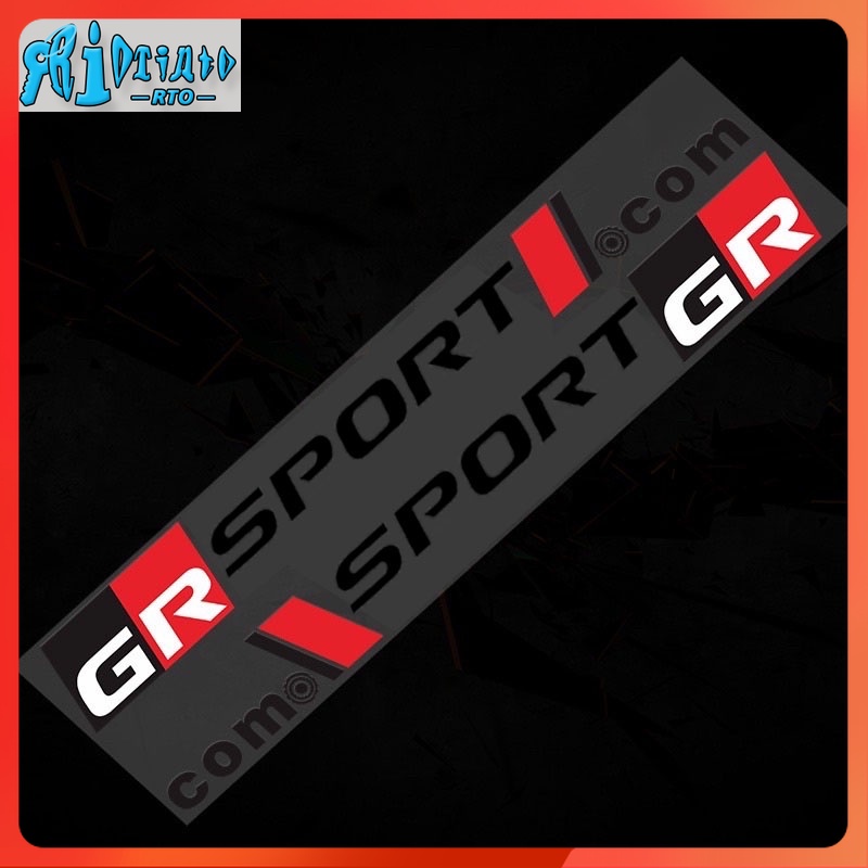 RTO 2pcs Car Door Body Sticker GR GAZOO RACING Side Door Vinyl Decal ...