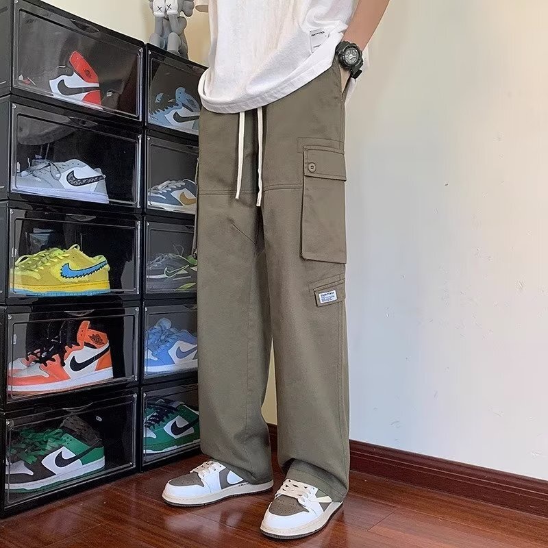 Vintage new style men's Cargo pants summer kargo pants trend straight ...
