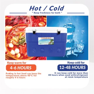 27L 45L Big Cooler Ice Box Heavy Duty Storage Portable Cold Box Icebox ...