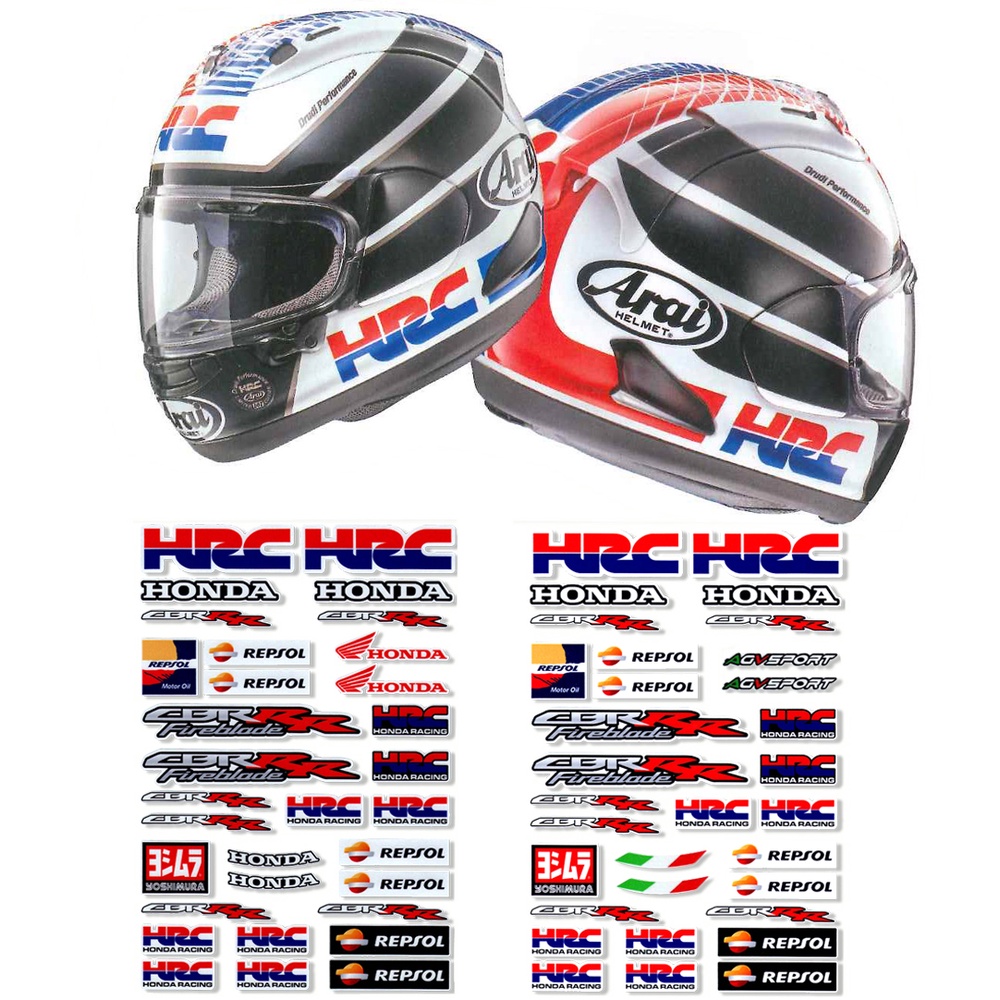 Honda HRC Stickers For Honda HRC Accessories Modified Helmet Body ...