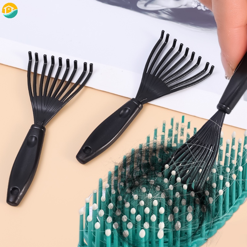 1Pc Simple Black Mini Portable Hair Comb Cleaner Delicate Creative ...