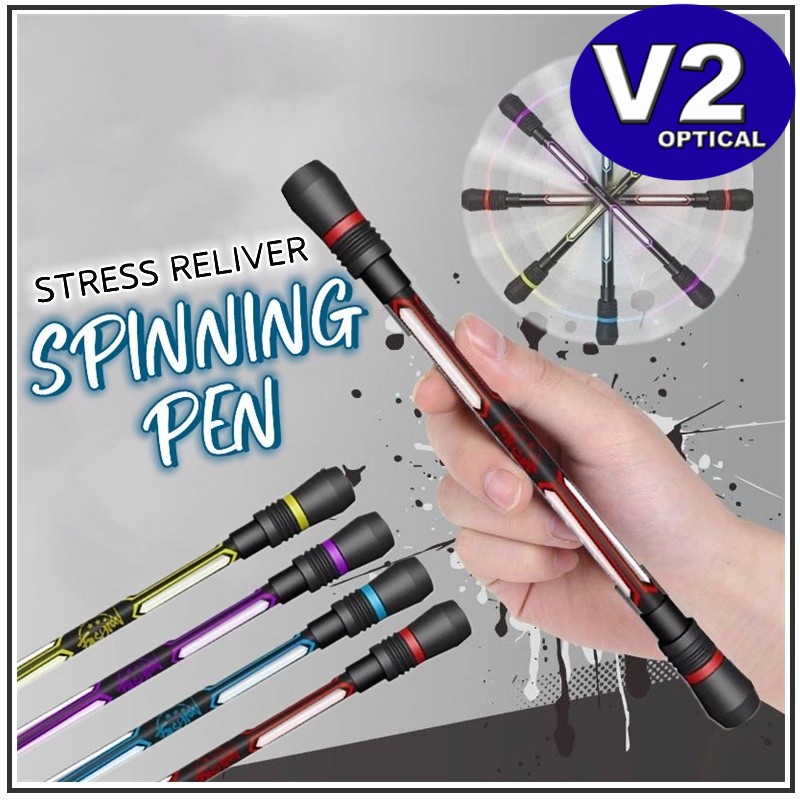 (1 Pcs) Balance Spinning Pen Finger Flexible Rotating Gaming Gel Pen ...
