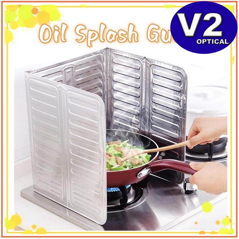 Aluminium Foil Oil Splash Guard Insulate Splash Proof Baffle Foldable ...