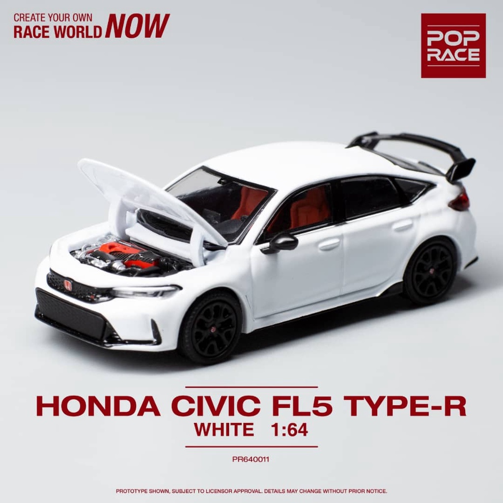(BOX DENTED) POP RACE 1/64 PR640011 HONDA CIVIC TYPE-R FL5 CHAMP WHITE | Shopee Malaysia