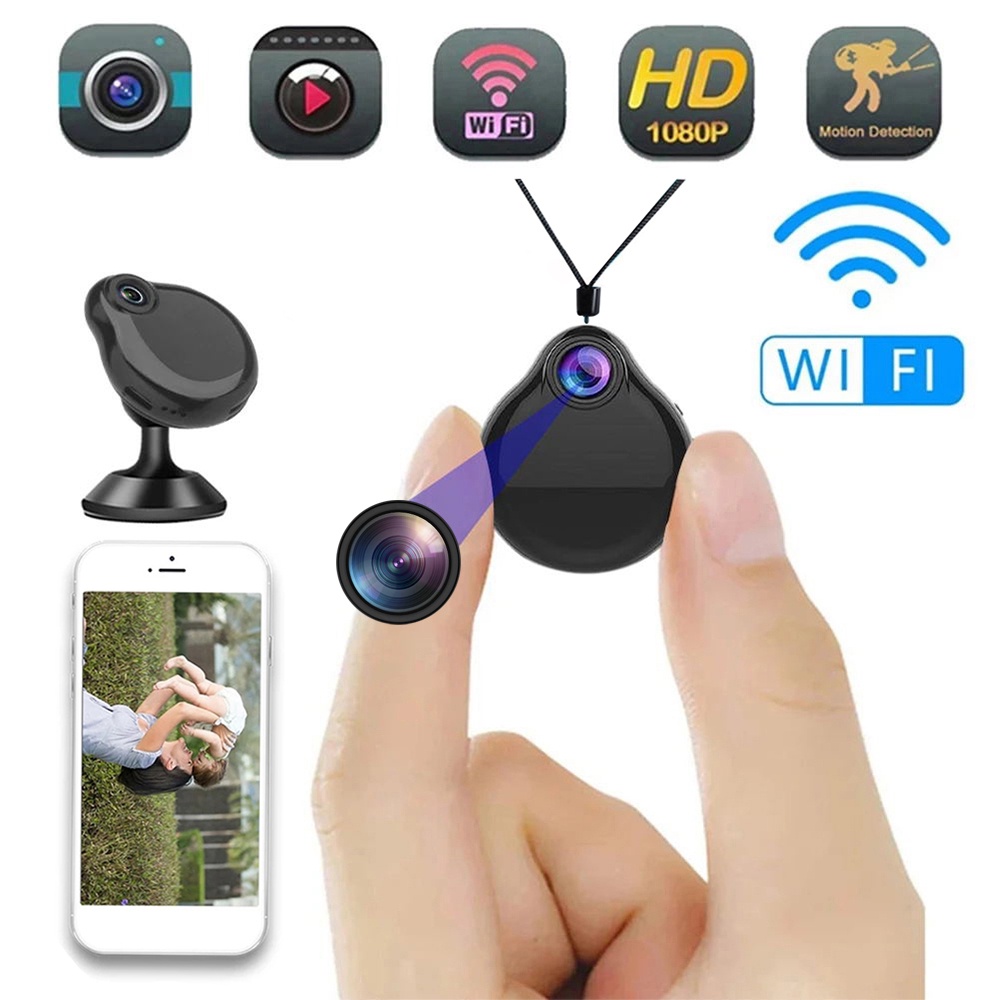 Mini Wearable Camera 1080P Pendant Necklace Mirco Camera Voice Video ...