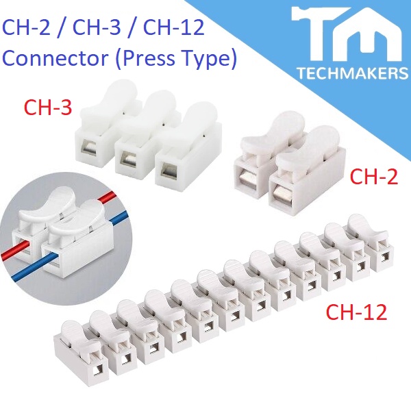CH2 CH3 CH12 Fast Easy Quick Connector Terminal Block [Press Type ...