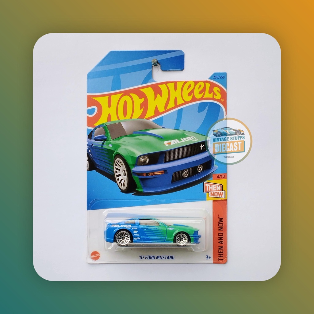 HIJAU Hot Wheels 07 Ford Mustang Falken Green Blue Toy Car Toys - THEN ...