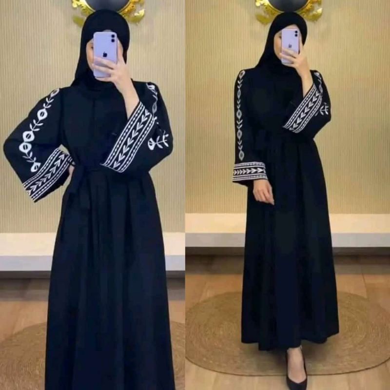 Muslimah Clothing HITAM Abaya Black Robe sonia arabian Turkey dubai ...