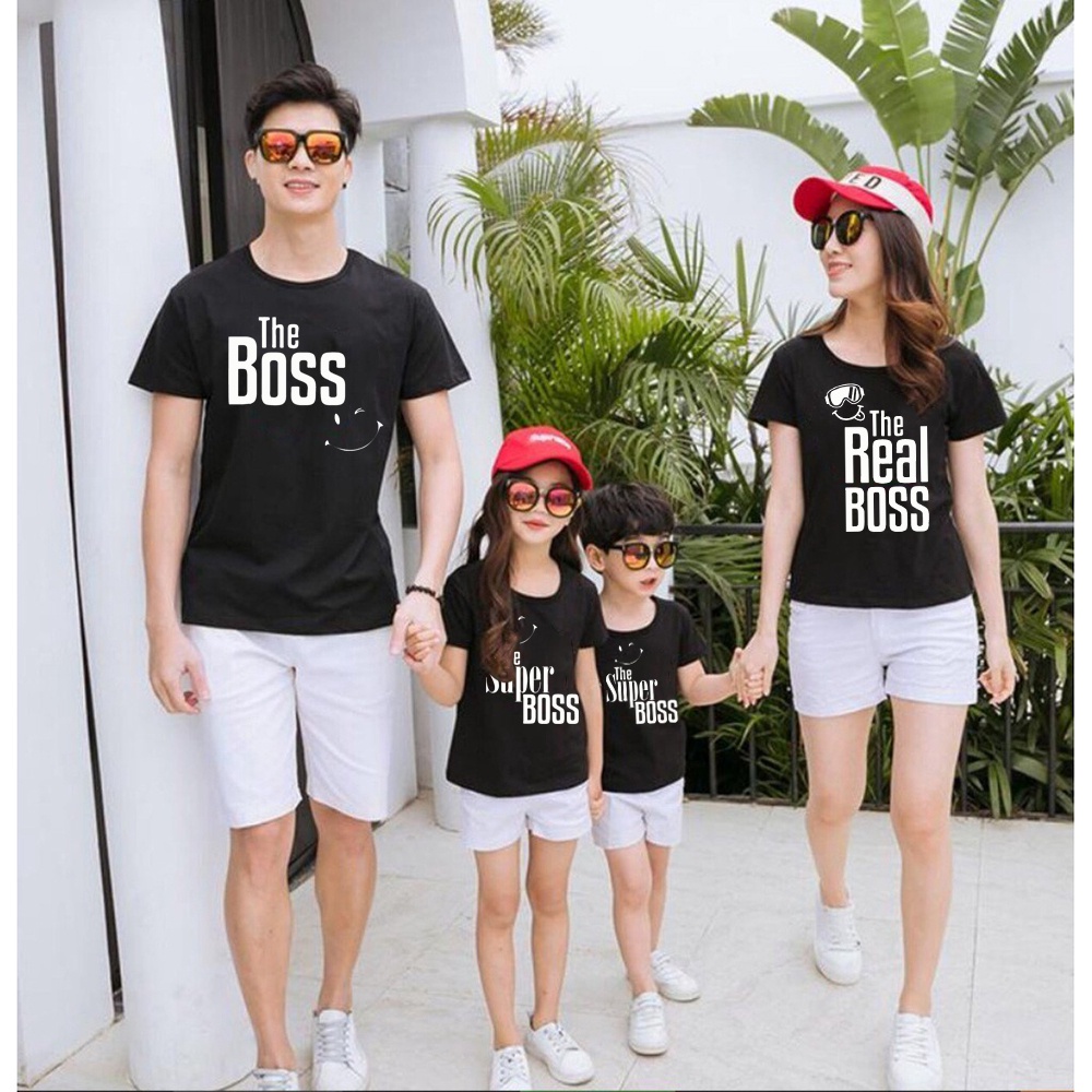 The Boss Real Boss and Super Boss Family Matching Wear Women Men Tshirt ...