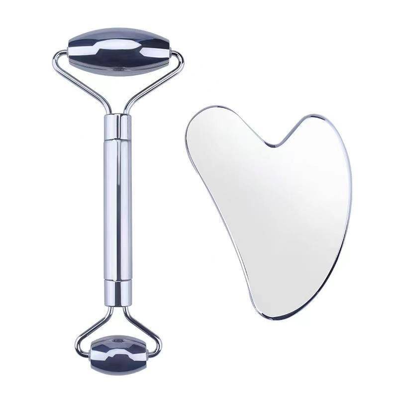 Stainless Steel Gua Sha Face Rollers Metal Face Roller for Eyes Neck ...