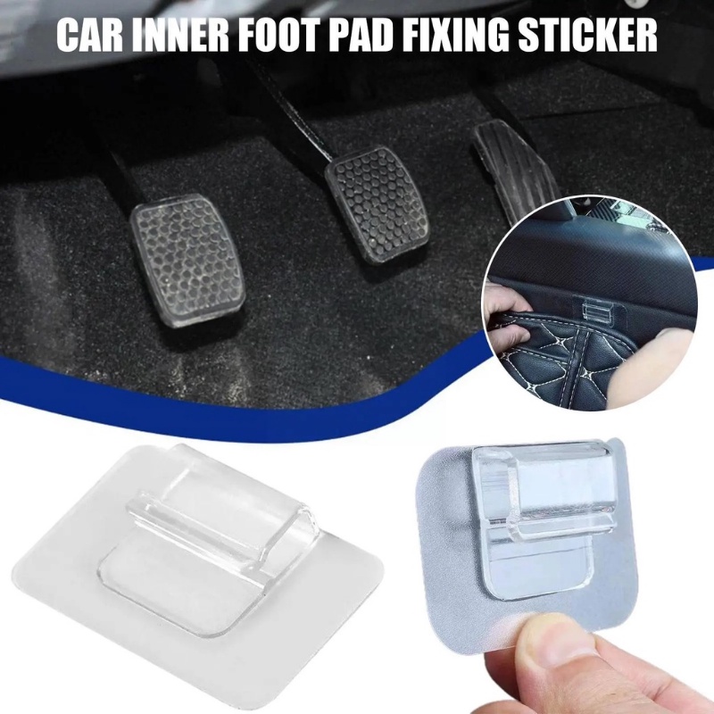 Strong Self-adhesive Car Foot Pad Fixed Sticker / Transparent Double ...