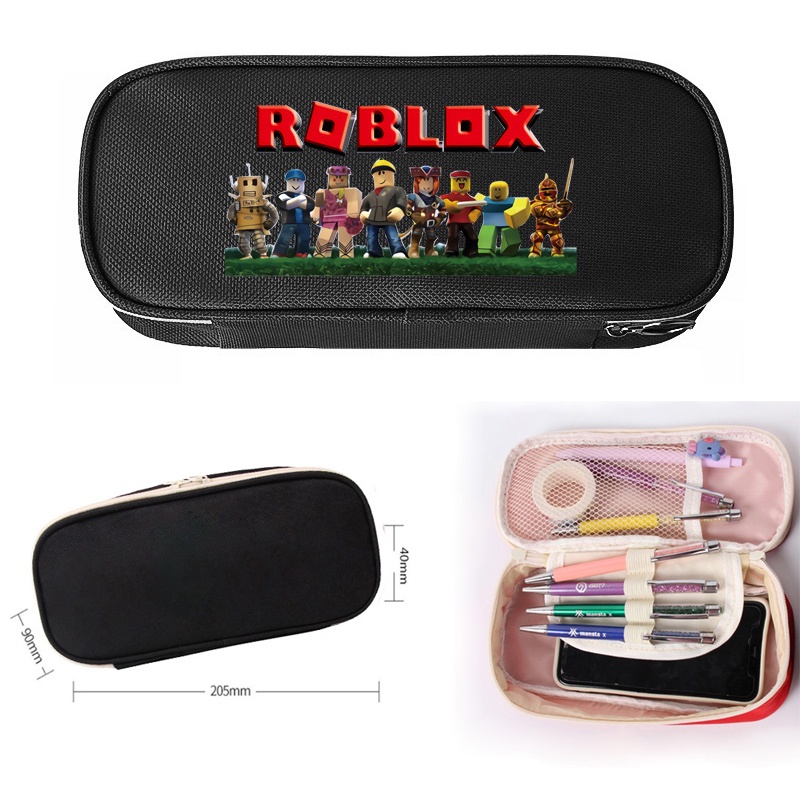 ROBLOX Canvas Pencil Bag Case Large Capacity Student Simple Pencil Box ...