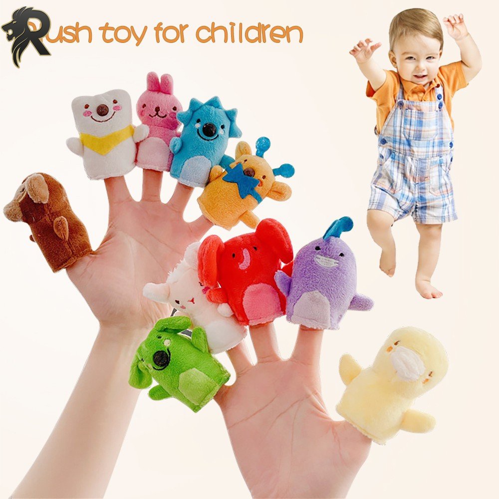 RL HW Finger Puppets Baby Mini Animals Educational Hand Cartoon Animal ...