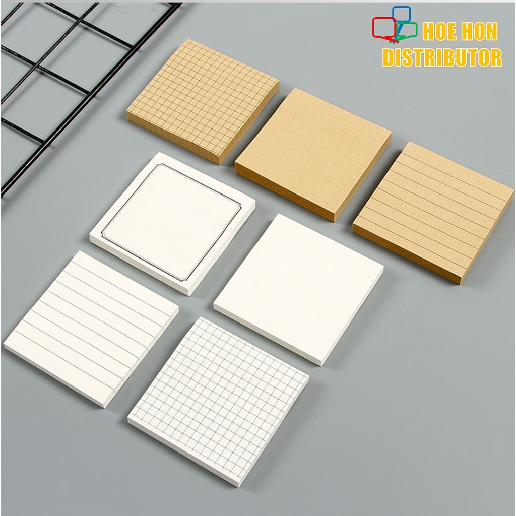 White Kraft Paper Adhesive Memo Sticker Sticky Note Patch Reminder ...