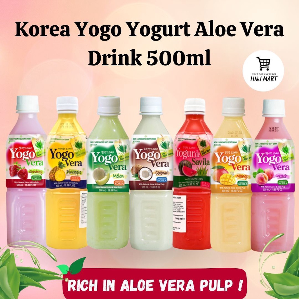 Korea Yogo Yogurt Aloe Vera Drink 500ml Yogurt Drink Aloe Vera Drink ...