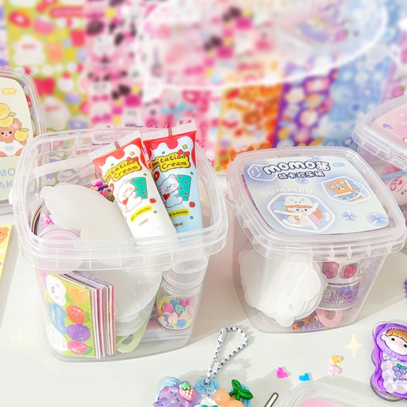 66 Pcs Cartoon Cream Gum Guka Sticker Set Girl Scrapbook Material DIY ...