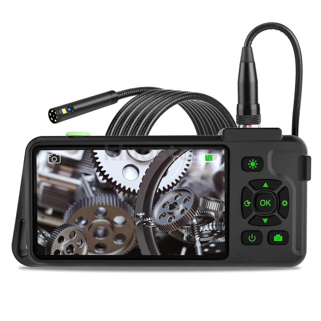 VISHRT 7.9mm Dual Lens 4.5-inch IPS Color Screen Industrial Borescope ...