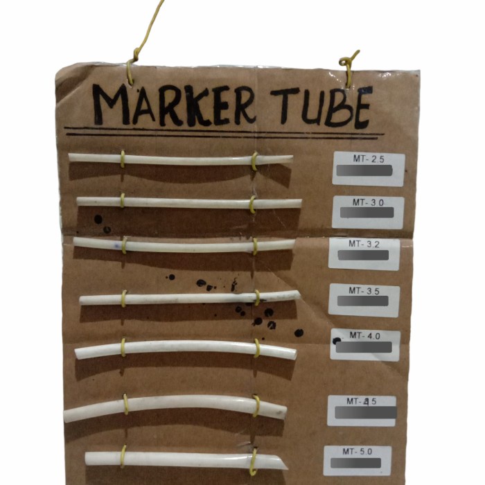 PUTIH [PER Meter] FORT MARKER TUBE White MT 2.5 3 3.5 4 4.5 5mm Cable ...