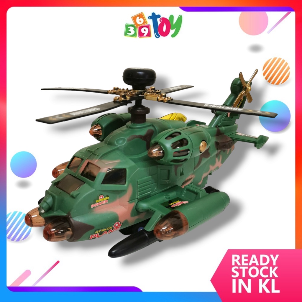 Helicopter Combat Plane Fight Bomber With Light Sound Auto Change ...