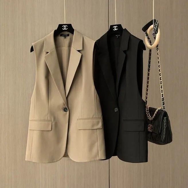 Women's Vest Spring and Autumn Thin Simple Korean Edition Versatile ...