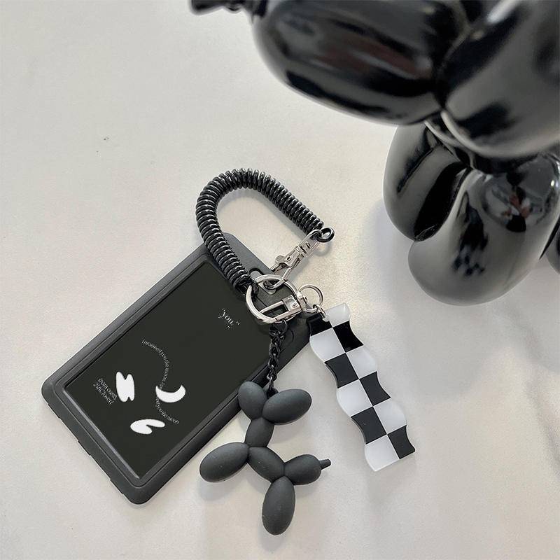 Car key card cover cool black student campus card holder with ...
