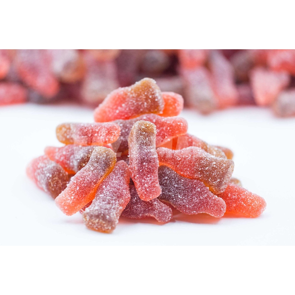 Sour Fizz Cherry Cola Bottles Haribo Assorted Halal Gummy Candy 100g ...