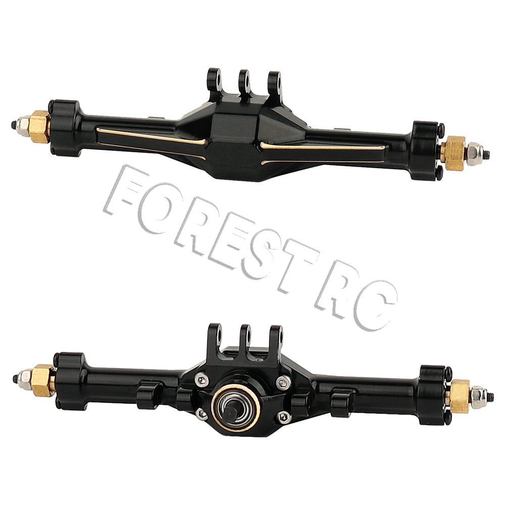 TRX4M Black Coating Heavy Brass Straight Front and Rear Axle for ...