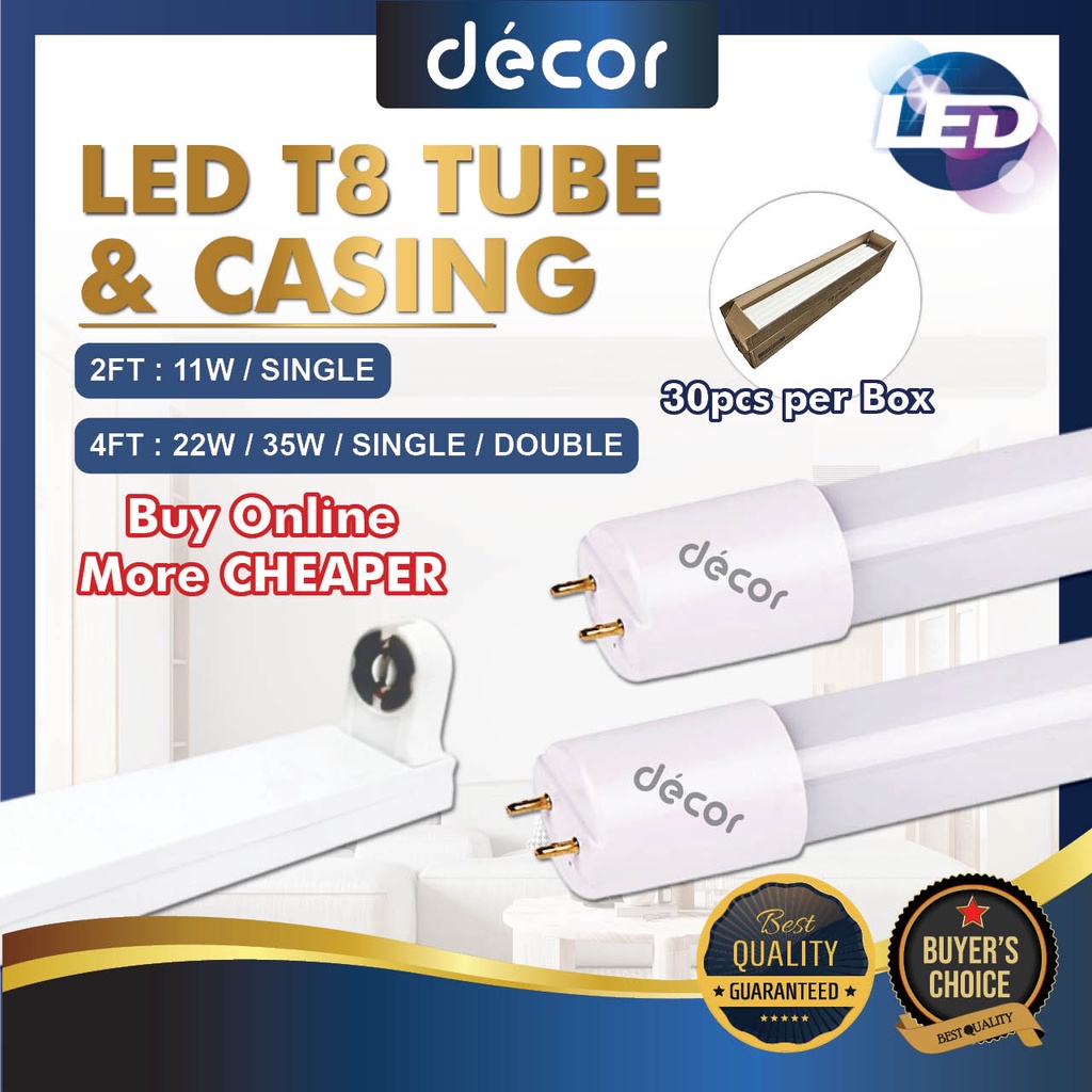 LED T8 LED Tube 2 Feet 4 Feet 11W 22W 35W Bright Lamp LED T8 Casing ...