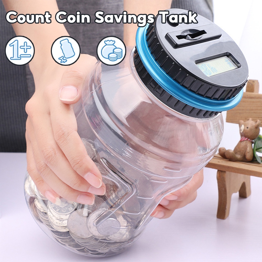 Cute Tabung Budak TABUNG DIGITAL Coin Bank malaysia syiling Clear ...