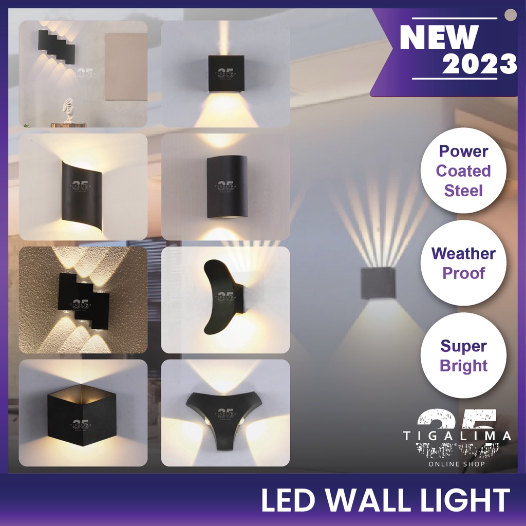 LED Wall Light 3W/6W/7W/9W/10W/12W Up and Down Weather Proof Super ...