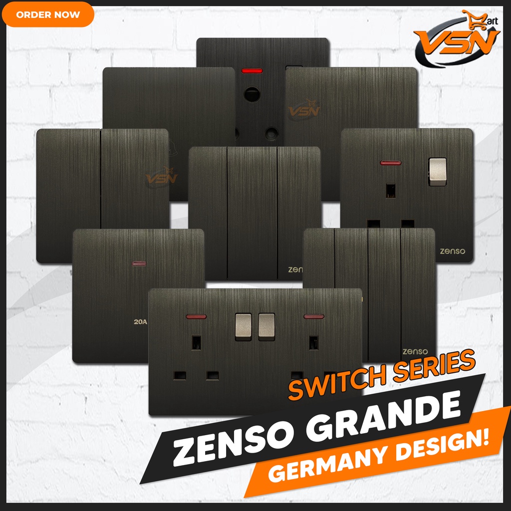 SIRIM Zenso Grande Socket and Wall Switch Slim Modern Switches Design ...