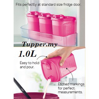 Tupperware Chill Fresh Pourer 1L Botol Air Peti Sejuk 1 Liter Bekas Air ...