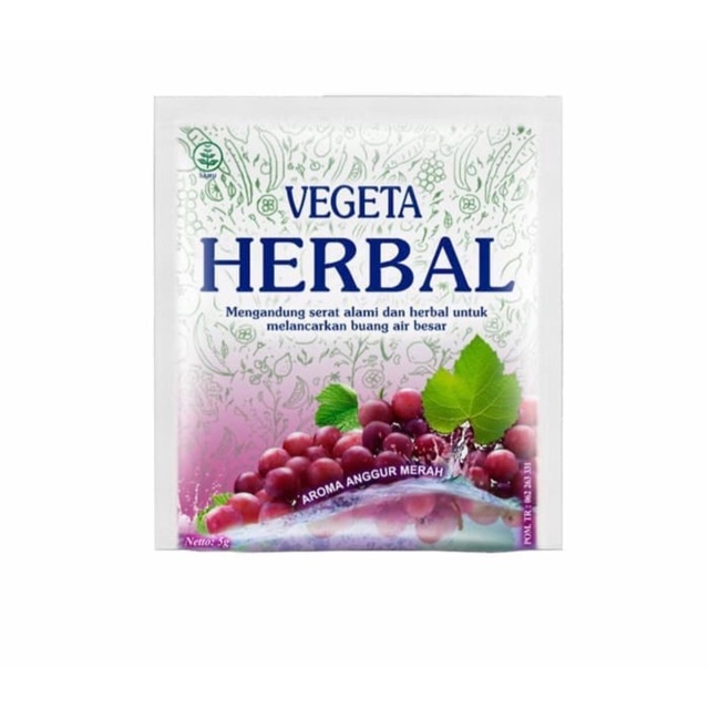 Vegeta herbal Grape sachet (Natural Fiber Smoothes Defecation) | Shopee ...